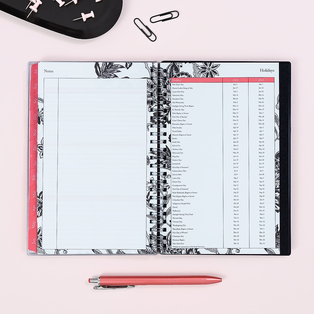 Blue Sky 2022-2023 Academic Year Weekly & Monthly Planner, 5" x 8", Flexible Cover, Wirebound, Analeis (130608-A23)