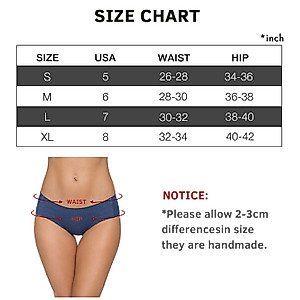 Wealurre Cotton Women's Breathable Panties Seamless Comfort Underwear (3128M, Line Purple)