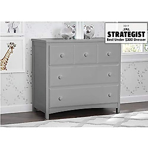 Delta Children 3 Drawer Dresser, Greenguard Gold Certified, Grey
