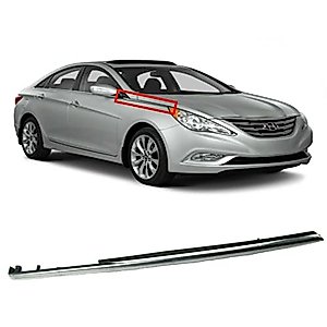 Front Right ABS Chrome Fender Trim Molding Garnish Fits for 11-14 Hyundai Sonata, Replaces OEM 87772-3S000, 87772-3S001, 75136