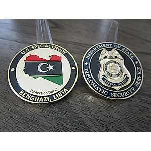DOS Diplomatic Security Service Protection Detail Benghazi Libya Challenge Coin