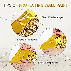 Peryiter 6 Pcs Backdrop Curtain 3.3 x 6.6 ft Glitter Tinsel Foil Fringe Curtains PET Fringe Curtain Backdrop Party Photo Backdrop Streamer Backdrop for Home Outdoor Party (Green, Gold)