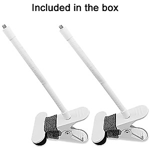 SZAOYU 2Pack Flexible Clamp Mount Compatible with Ring Mount Stick Up Cam & Indoor Cam, Flexible Gooseneck Mounting Bracket No Tools or Wall Damage Required