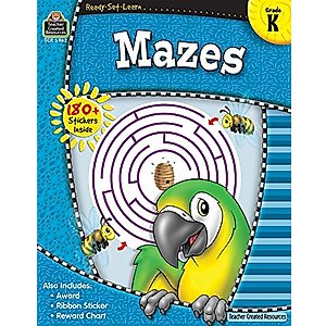 Ready•Set•Learn: Mazes, Grade K from Teacher Created Resources
