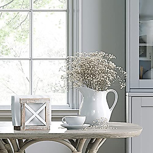 Barnyard Designs Farmhouse Napkin Holder for Table Napkin Holders for Kitchen, French Country Vintage Rustic Napkin Holder Wood, Distressed Wooden Napkin Holder Dispenser Napkins, Brown 5.5" x 5.5"