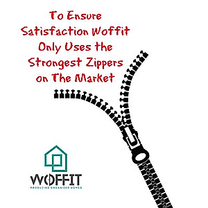 Woffit Under the Bed Boot Organizer Fits 4 Pairs of Large Boots – Sturdy & Breathable Materials – Underbed Storage Solution for Kids Men & Women Boots – Great Space Saver for Your Closet!