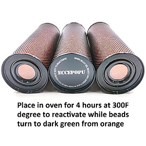 Dehumidifier for Gun Safe, Moisture Absorbers, ECCEPOPU 400g Reusable Desiccant Canister for Safe, Cabinet, Tool Box(3 Units)