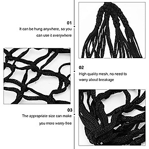 Mikikit Chicken Coop Accessories Poultry Vegetable Feeding Tool: Chicken Vegetable String Bag Cabbage Feeder Treat Feeding Mesh Bag Thickened Poultry Food Feeding Mesh Bag- Black Goat Feeder