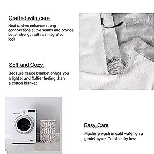 YISUMEI Grey Wolf Throw Blanket Forest Mountain Peak Sky Couple Wolf Fleece Blanket Soft Warm Cozy for Sofa Couch Bed 60"x80"