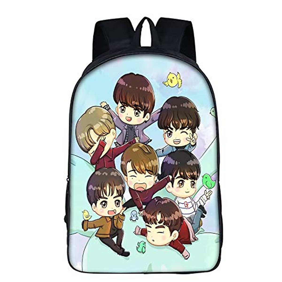 JUSTGOGO Korean KPOP GOT7 Backpack Daypack Laptop Bag School Bag Mochila Bookbag