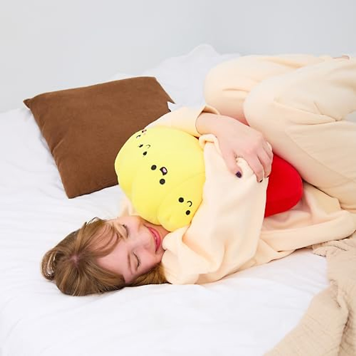 WHAT DO YOU MEME? Emotional Support Mochi Fries by Emotional Support Plushies — Soft Body Pillow, Cute Room Decor, Funny Gifts