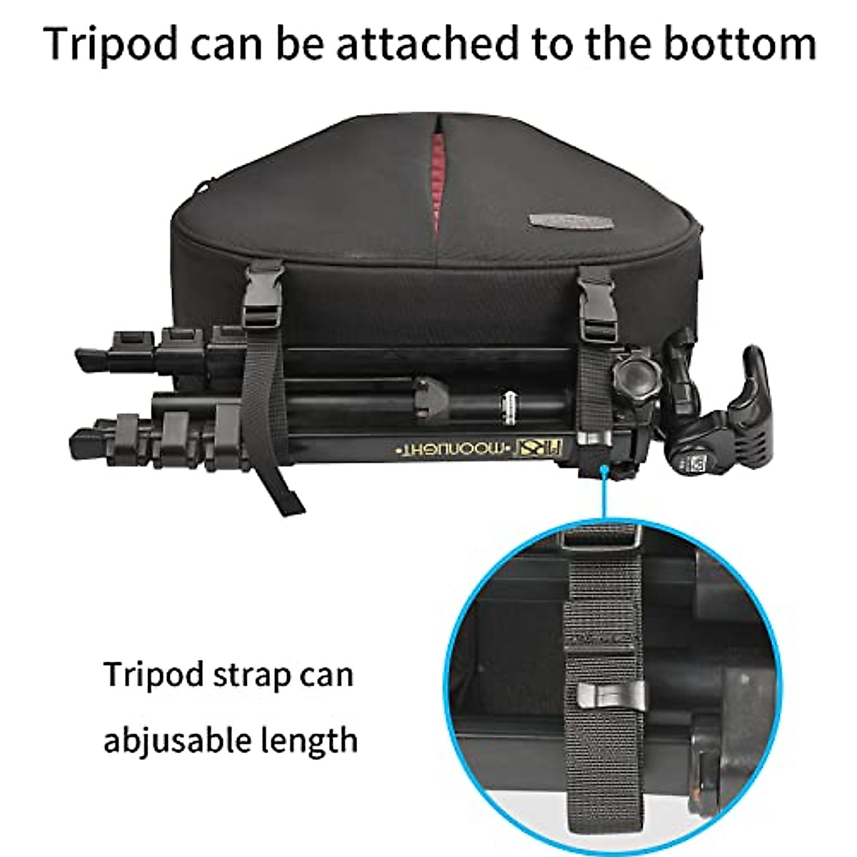 CADeN Camera Bag Sling Shoulder Bag Camera Case Waterproof with Rain Cover Tripod Holder, Compatible for DSLR/SLR Cameras (Canon Nikon Sony Pentax) and Accessories Shoulder Camera Bag