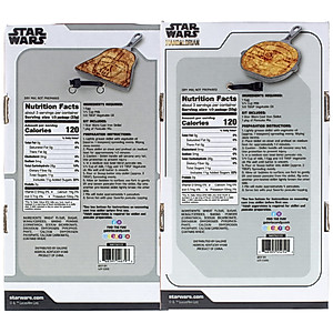 Ross Acquisition Inc. Star Wars DIY Pancake Making Kit,Mandalorian The Child and Darth Vader Shaped Cast Iron Skillets with Mix for Pancakes,Baking Gift Sets,Set of 2