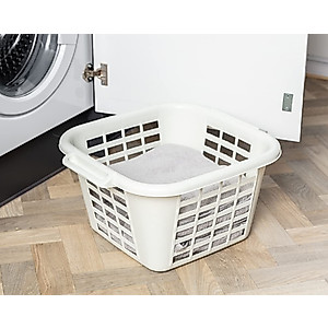 ADDIS 505976 24 Litre Square Laundry Basket, White