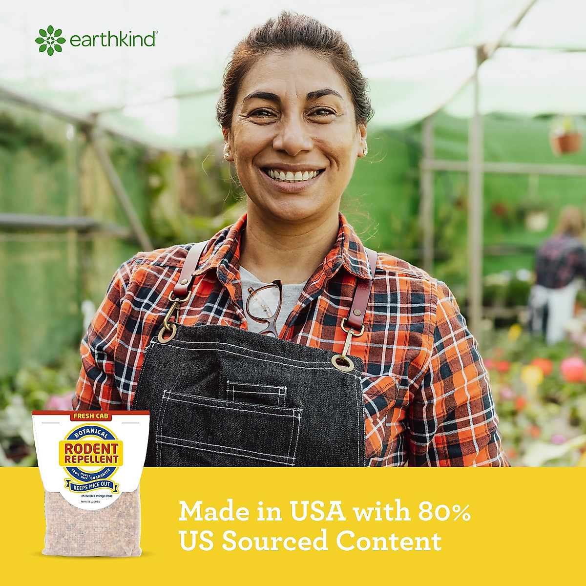 Fresh Cab Botanical Rodent Repellent - Environmentally Friendly, Keeps Mice Out, 12 Scent Pouches