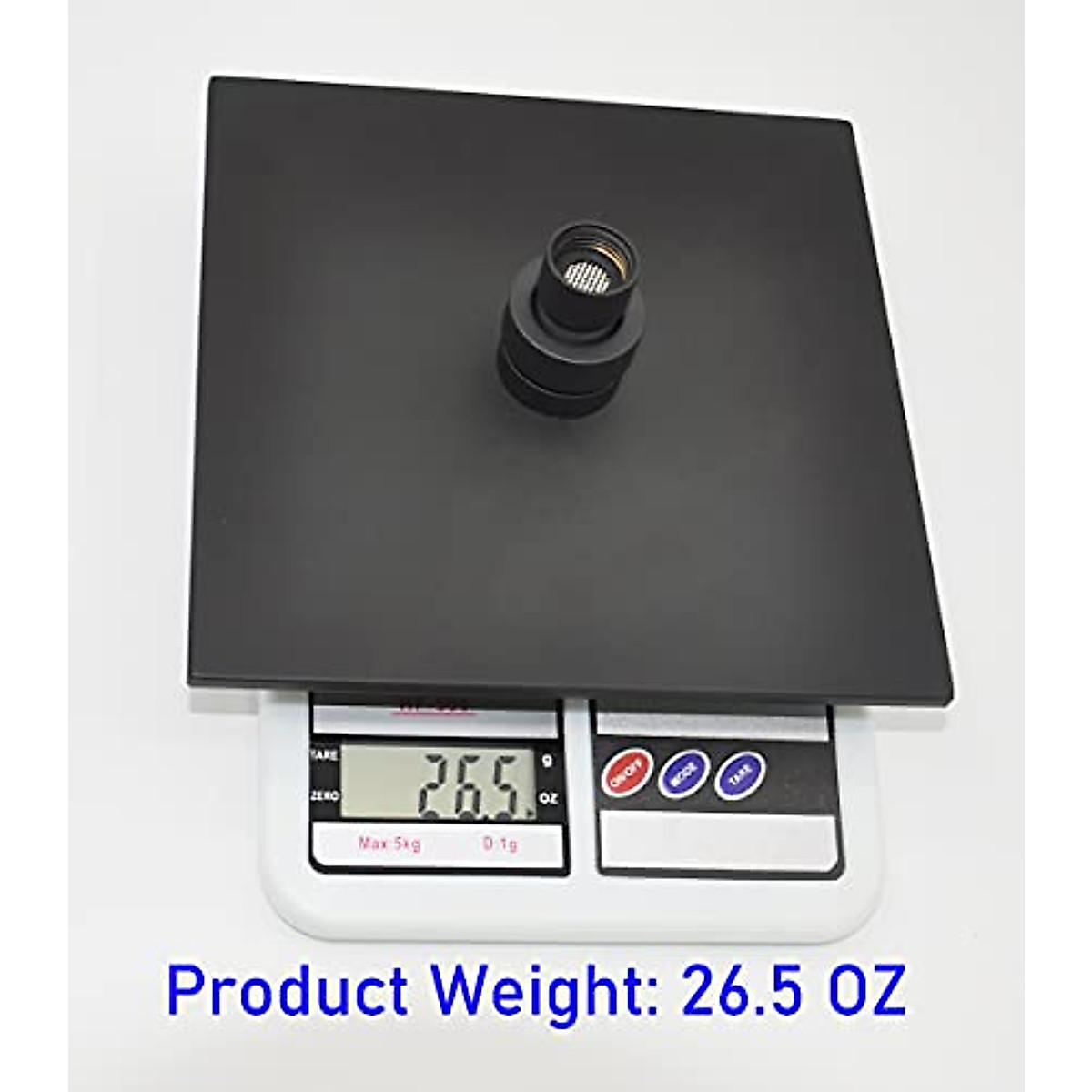 Aquaiaw Fixed Rain Fall Shower Head, Seamless Laser Soldered Solid 304 Stainless Steel, 1-Piece Construction, Wall Ceiling High Pressure Head Shower, 2.5GPM, Brass Joint (8 inch Square, Matte Black)