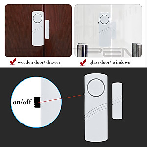 Home Security Alarm System DIY Kit - Magnetic Sensor - Guardian Protector - Window Glass Vibration Security Burglar Alarm for Homes, Cars, Sheds, Caravans, Motorhomes - Price Xes (Set of 10)