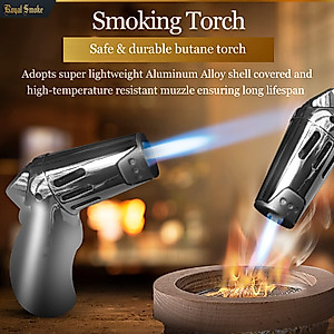 Royal Smoke Cocktail Smoker Kit - 4 Flavors Wood Chips - Bourbon, Whiskey Smoker Infuser Kit, Old Fashioned Drink Smoker Kit, Birthday Bourbon Whiskey Gifts for Men, Dad, Husband (Without Butane)