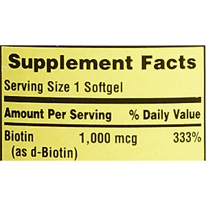 Spring Valley - Biotin 1000 mcg, 150 Tablets