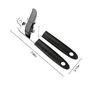 Multifunction Can Opener, K4 Stainless Steel Handheld Can Openers, Tin Can Opener with smooth and comfortable safety handle, Can Opener with Effortless Large Knob for Seniors with Arthritis