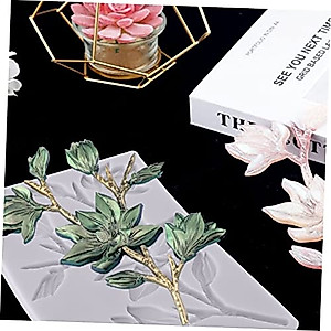 COHEALI Chocolate Molds 1pc Camellia Silicone Mold Cake Stencil Ring Making Tools Accessory Tray Resin Casting Charm Holder for Necklace Camellia Ornament Making Tool Camellia Epoxy Mold