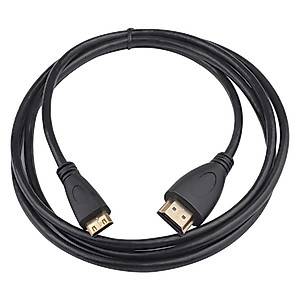 Alitutumao Mini HDMI to HDMI Cable, 4K 60Hz High Speed Camera to Computer TV Adapter Monitor Cord Compatible with Canon PowerShot ELPH EOS Rebel DSLR SL1 SL2 T1i T2i T3 T4i T5 T5i T6 T6i T7 T7i, 5FT
