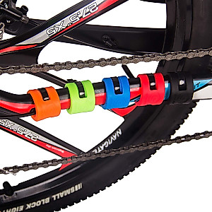 BESPORTBLE 4 Pcs Bike Chainstay Protector Bicycle Frame Protector Guard Pad for Mountain Road Bike Folding Frame Front Fork Protective