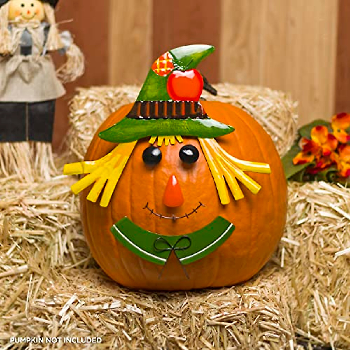 Alpine Corporation LAZ156A Alpine Seasonal Kit Harvest Pumpkin Decor, 10 x 0.2 x 8, Multi