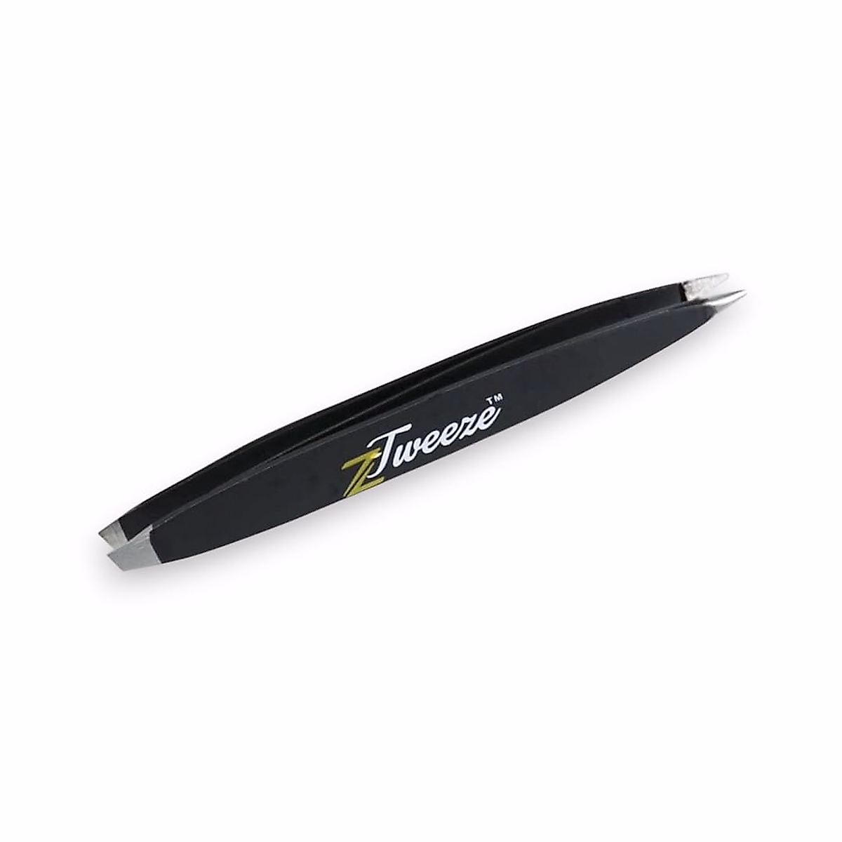 Slant and Dual Ended Point Tips Tweezers Precision Crafted for Eyebrows Ingrown Hair two in one Tweezers for Ease of use Z-Tweeze PATENTED by DreamCut