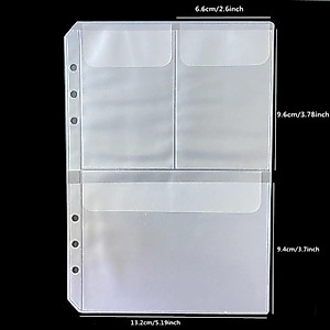 Arbuya Cutting Dies Storage Binders Stencil Storage Folders Scrapbooking Cutting Die Organizer Sticker Storage Transparent Bags (Folder Including 10pages)