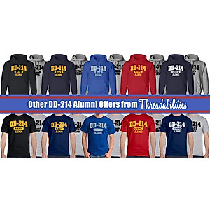 Threadabilities DD-214 US US Army Alumni T-Shirt for Proud, Brave Retired Army Veterans (Black, X-Large)