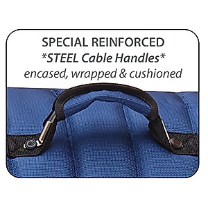 Samsonite Spinner Wheeling Golf Travel Cover, Blue, 51”H x 17”W x 14”D