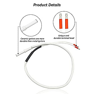 QLZOZB Ceramic Hot Rod Igniter 12V 80W Fit for Green Mountain Grills Jim Bowie Daniel Boone Prime, Replace P-1271 P12V-1028