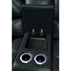 Homelegance 4 Piece Pecos Power Reclining Sectional with LED, Gray