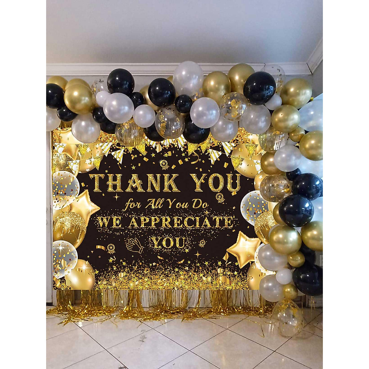 Thanks for All You Do Backdrop We Appreciate You Banner Decorations 7x5FT Thank You Photography Background for Teacher Doctor Congrats Grad Nurses Day Retirement Party Decorations Photo Props