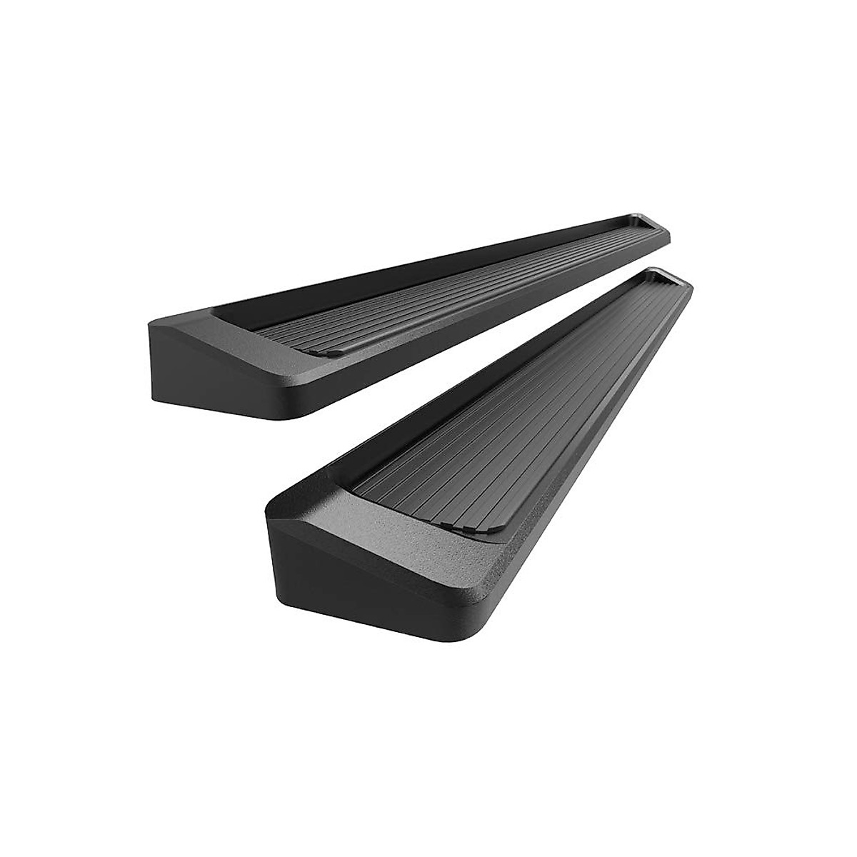 APS 6in Black Running Boards Compatible with Ford Ranger SuperCrew Cab 19-23