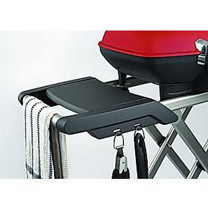 Napoleon TravelQ 285 Portable Gas BBQ Grill, Propane, Red Lid - TQ285X-RD-1-A Includes Folding Cart, Two Burners, Cast Iron Cooking Grids, Comes With Drop-in Griddle, Ideal for Camping & Tailgating