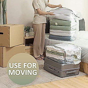 TAILI Cube Vacuum Storage Bags 6 Jumbo Pack and Space Saver Vacuum Storage Bags Super Jumbo Cube 6 Pack