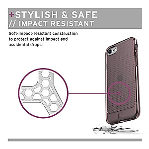 URBAN ARMOR GEAR [U] by UAG Designed for iPhone SE 2020 / iPhone 8 / iPhone 7 [4.7-inch screen] Case Lucent Slim Lightweight Stylish Transparent Impact Resistant Protective Phone Cover, Dusty Rose