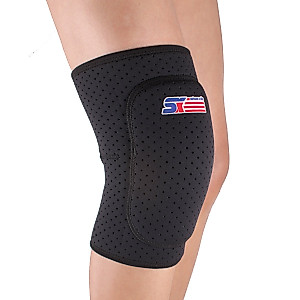 ShuoXin Thicken Breathable Sports Neoprene Knee Sleeve Compression Support Brace Knee Guard Protector Pad 1PCS - Black (L)