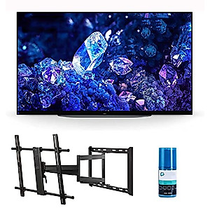 Sony XR48A90K 48" 4K Bravia XR OLED High Definition Resolution Smart TV with a Walts TV Full Motion Mount for 43"-90" TV's and Walts HDTV Screen Cleaner Kit (2022)