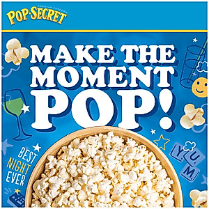 Pop Secret Microwave Popcorn, Movie Theater Butter, Flavor, 3 Oz Sharing Bags, 12 Ct