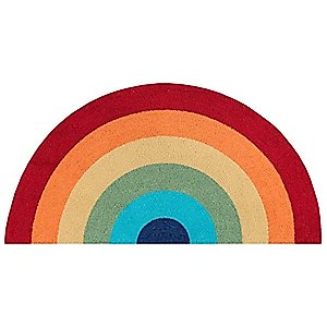 Novogratz by Momeni Rugs Cucina Half Moon Rainbow Kitchen Mat 1'5" x 2'10", (Model: CUCINCNA12MTI152A)