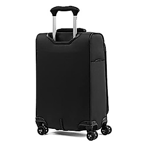 Travelpro Tourlite Softside Expandable Luggage with 4 Spinner Wheels, Lightweight Suitcase, Men and Women, Black, Carry-On 21-Inch