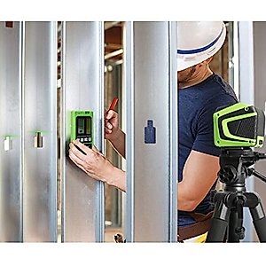 Huepar Self-leveling Laser Level with Rechargeable Li-ion Battery- Green Beam Cross Line Laser Level with Pulse Mode for Ceiling/Floor/Wall Application, Magnetic Metal Base Included - 5011GPro