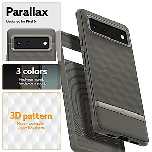 Caseology Parallax Protective Case Compatible with Google Pixel 6 Case (2021) - Ash Gray