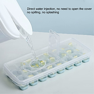 Ice Tray, Stackable Ice Maker Avoid with Lid for Chocolates for Restaurant for Popsicles(Pink)