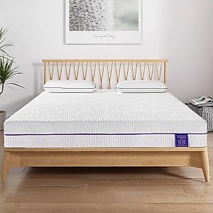 TRIPARK 10 Inch Twin Mattress, Gel Soft & Firm Dual Sides Flippable Lavender Sleep Aid Mattress for Memory Foam Mattress, Hypoallergenic Bamboo Charcoal, Twin Size Bed in a Box, CertiPUR-US