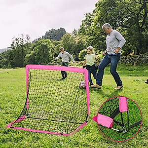Soccer Goal for Backyard Set of 2 - Size 2.9'x2.4' Portable Pop Up Practice Mini Soccer Goals with Carry Case - Lightweight and Foldable - Ideal for Kids Age 1-8