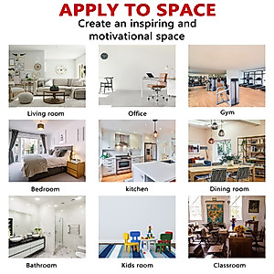 AnFigure Vinilos Decorativos para Pared, Frases para Decorar Pared En Español, Biblicos Spanish Cuadro Salmo Quotes Vinilo Home Art Decor Vinyl Stickers El Espiritu De Dios Esta En Este Lugar 23"X9"